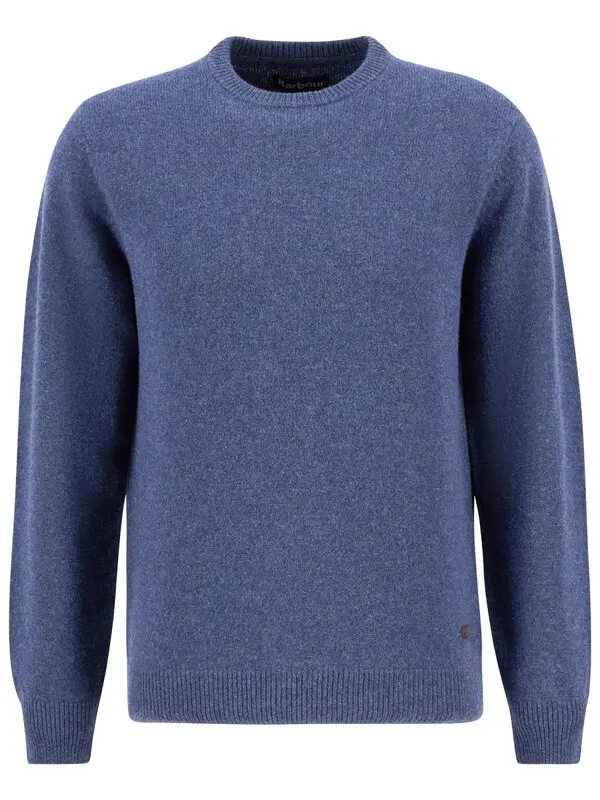 Barbour 100% Wool Crew Neck Sweater - Blue