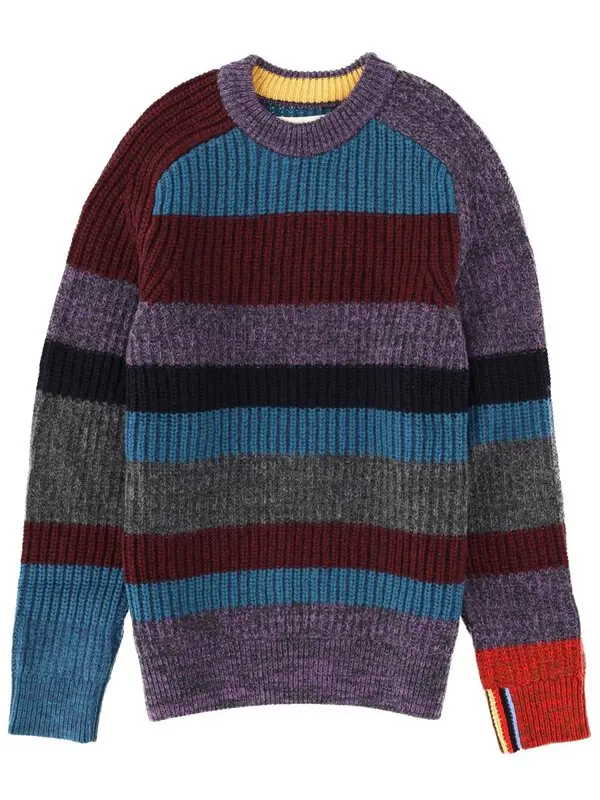 PAUL SMITH LOVES BARBOUR Striped Wool Sweater