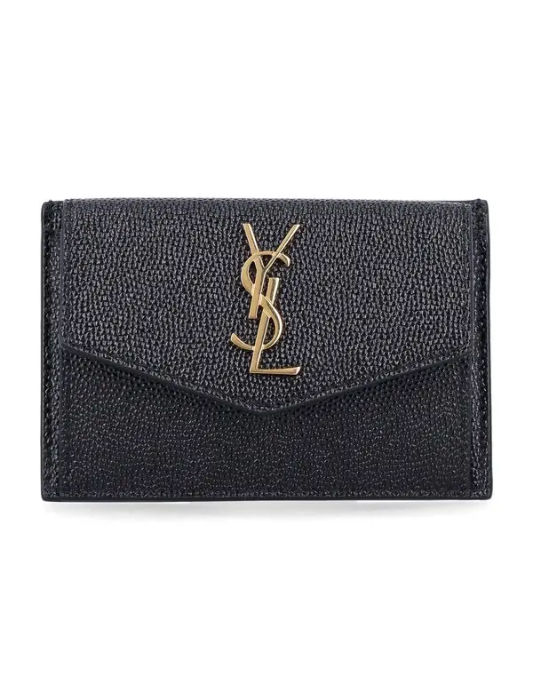 Saint Laurent Mini Calfskin Wallet - Nero