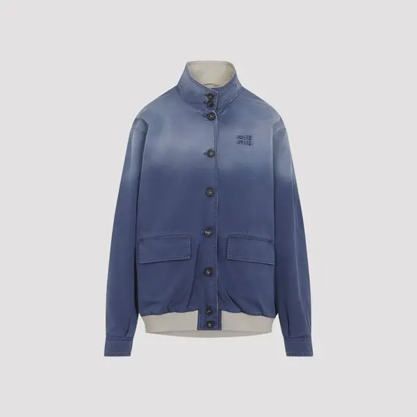 Miu Miu Twill Blouson Jacket Mini Fit