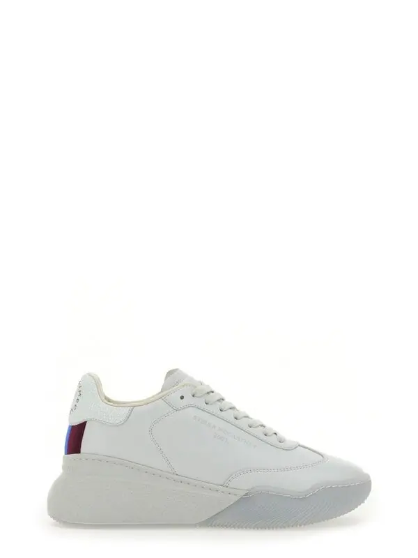 Stella McCartney Loop Lace-up Sneakers With Iridescent Sole - White