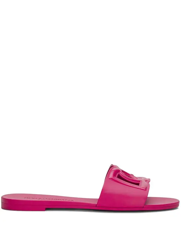 Dolce & Gabbana Dg Logo Mini Sandals - Fucsia