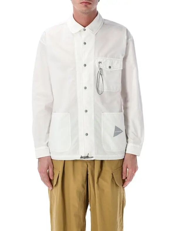 AND WANDER Lightweight Technical Shirt Relaxed Fit, Size - White
