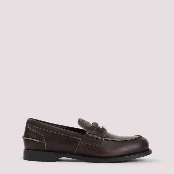Miu Miu Calf Leather Loafers