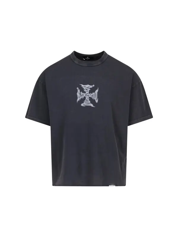 REPRESENT Graphic Oversized T-shirt - Black