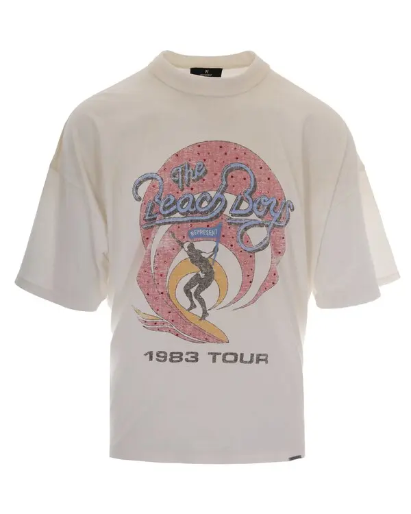 REPRESENT Graphic Oversized T-shirt - Washed Ecru