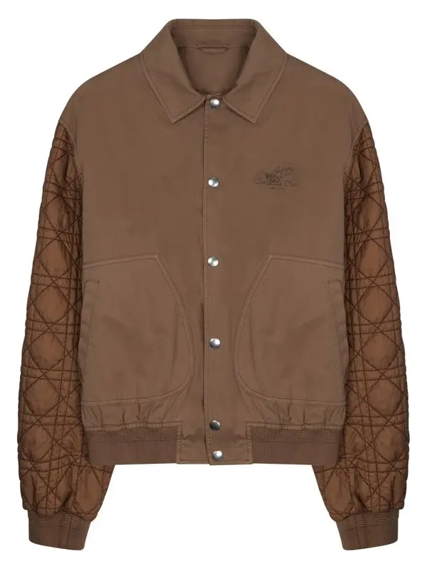Dior Quilted-sleeve Bomber Jacket