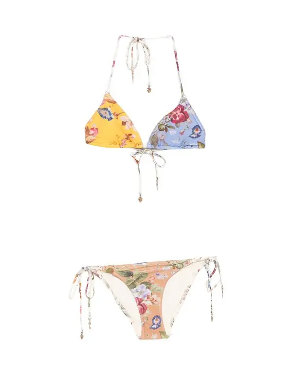 Zimmermann Triangle Bra Top With Removable Cups - Multicolour