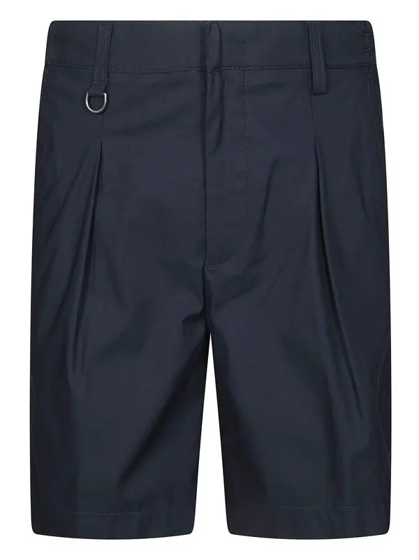 PAOLO PECORA Pleated Mini Bermuda Shorts