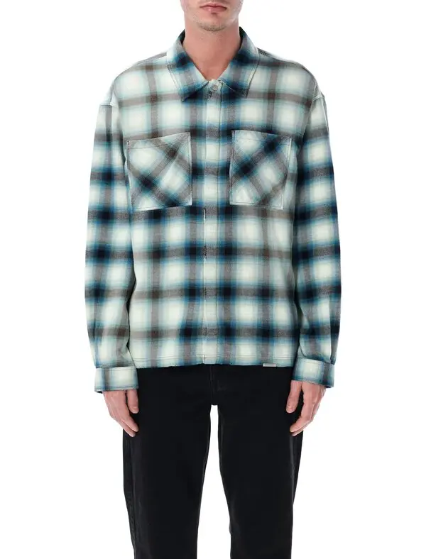 REPRESENT Plaid Overshirt With Chest Pockets