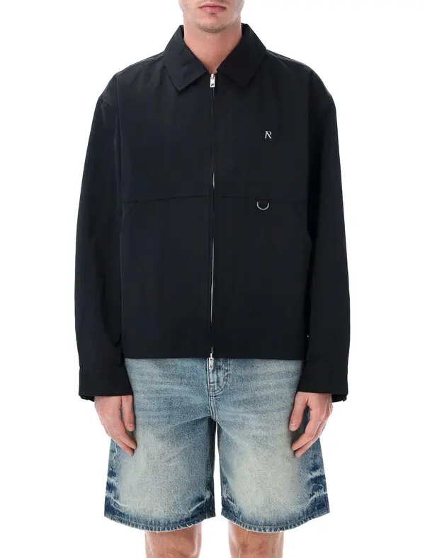 REPRESENT Lightweight Box-fit Overshirt For - Jet Black