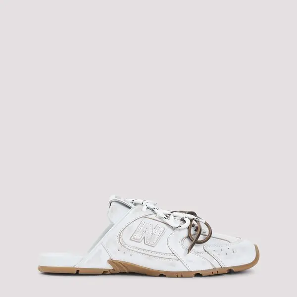 Miu Miu Leather Slip-on Sneakers - White