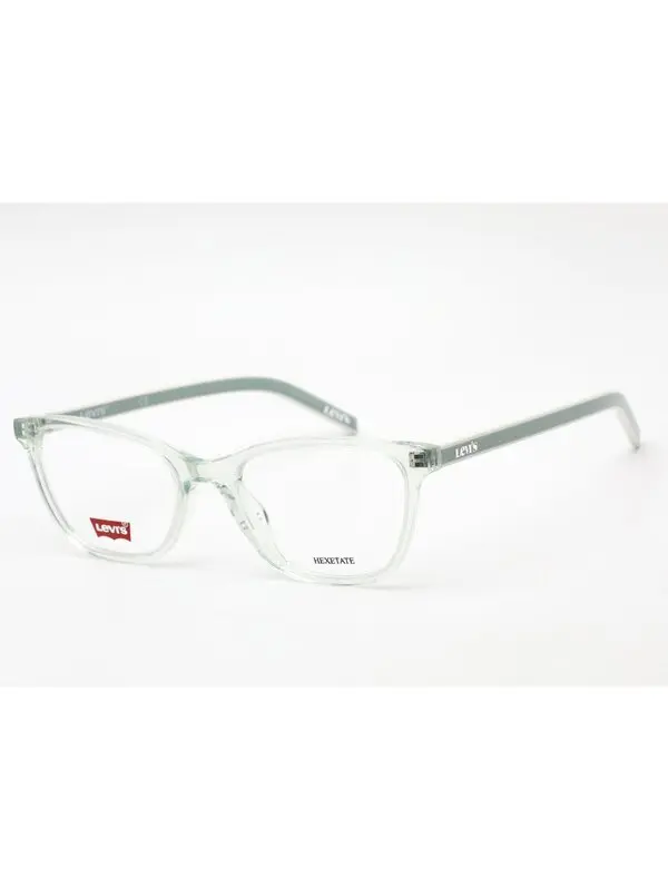 LEVI'S Rectangle Full Rim Eyeglasses - 01ed 00 - Green / Clear Lens