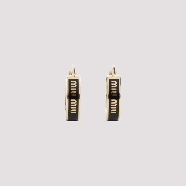 Miu Miu Mini Brass Statement Earrings