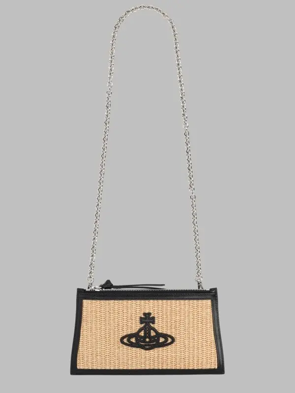 VIVIENNE WESTWOOD Mini Intrecciata Clutch Purse With Chain Strap