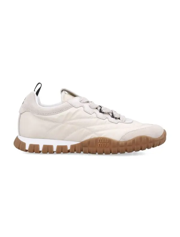 Miu Miu Dynamic Sculpted" Sneakers - White