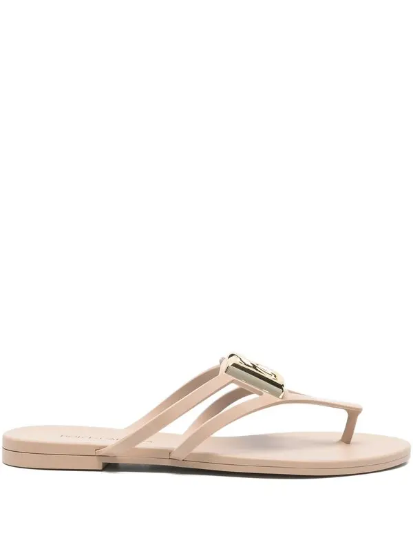 Dolce & Gabbana Dg Logo Mini Sandals With Rubber Sole