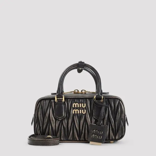 Miu Miu Mini Bauletto Leather Shoulder Bag 24cm X 11cm X 7cm