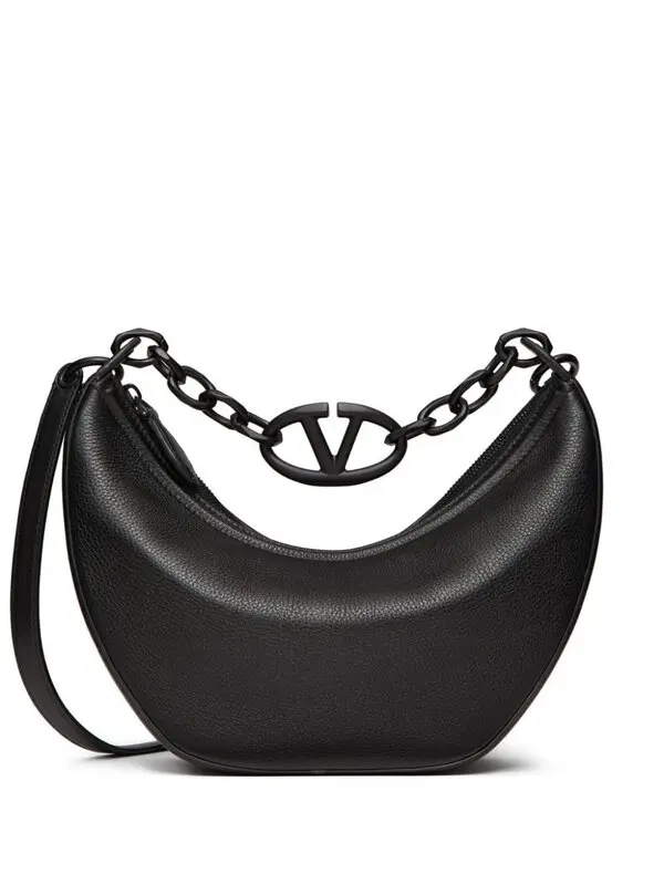 Valentino Garavani Mini Vlogo Moon Hobo Handbag - Nero