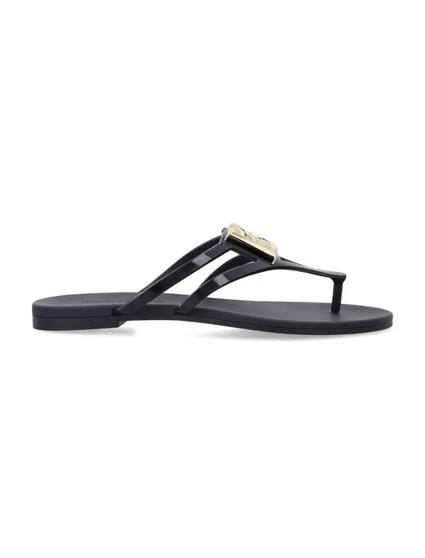 Dolce & Gabbana Dg Logo Embossed Flat Sandals Available