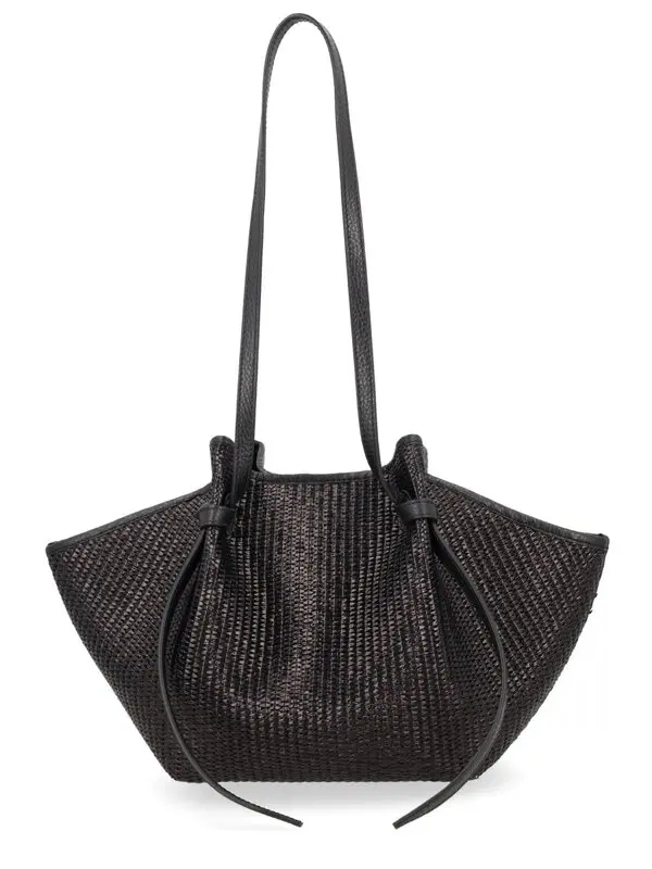 Yuzefi Mochi Raffia Bag - Black