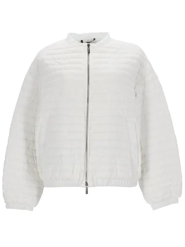 MOORER Quilted Zip-up Puffer Jacket - Beige
