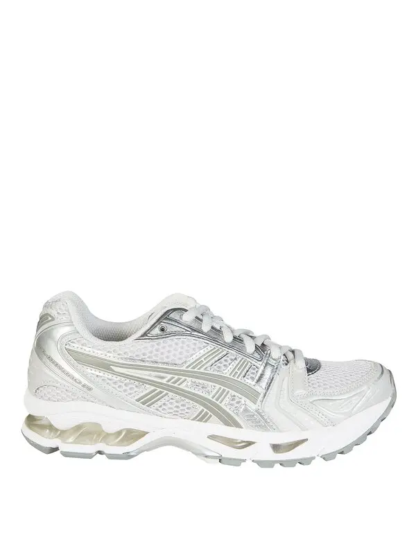 Asics Gel-kayano 14 Mesh And Faux Leather Sneakers - Grigio