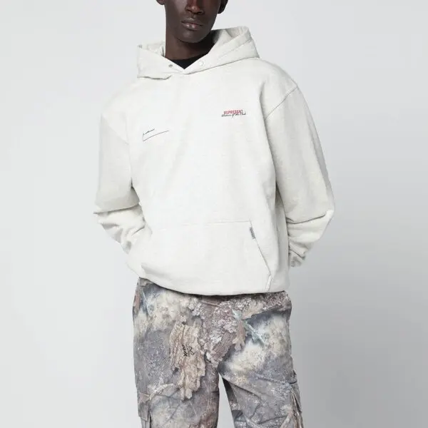 REPRESENT Graphic Cotton Hoodie - White
