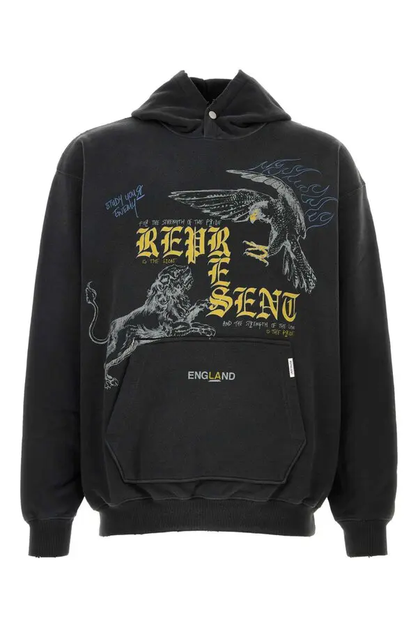 REPRESENT Graphic Hoodie - Black