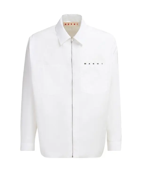 Marni Mini Woven Shirt For - Lily White