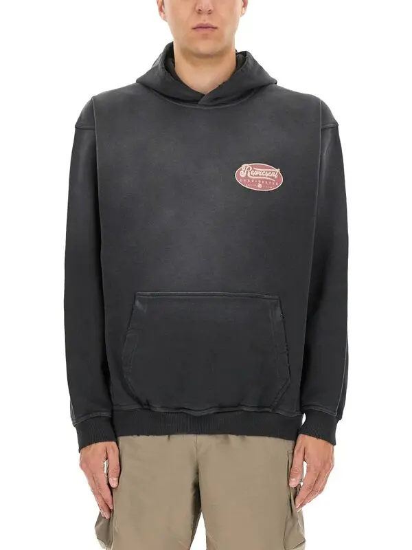 REPRESENT Luxury Regular Fit Sweatshirt - Black