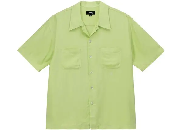 StÜssy Mini Stitched Shirt - Lime