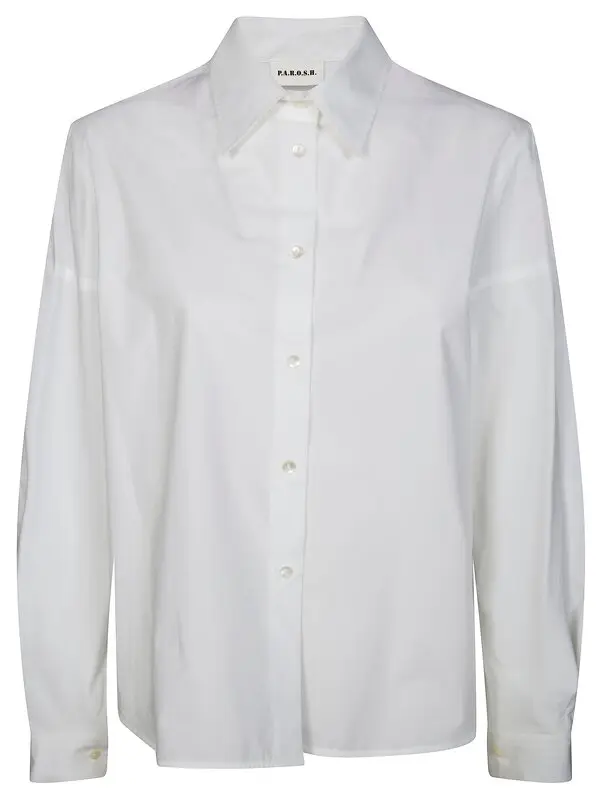 PAROSH Long-sleeve Shirt - Bianco