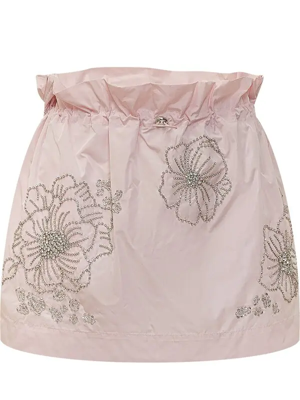 DES_PHEMMES Mini Skirt With Floral Embroidery