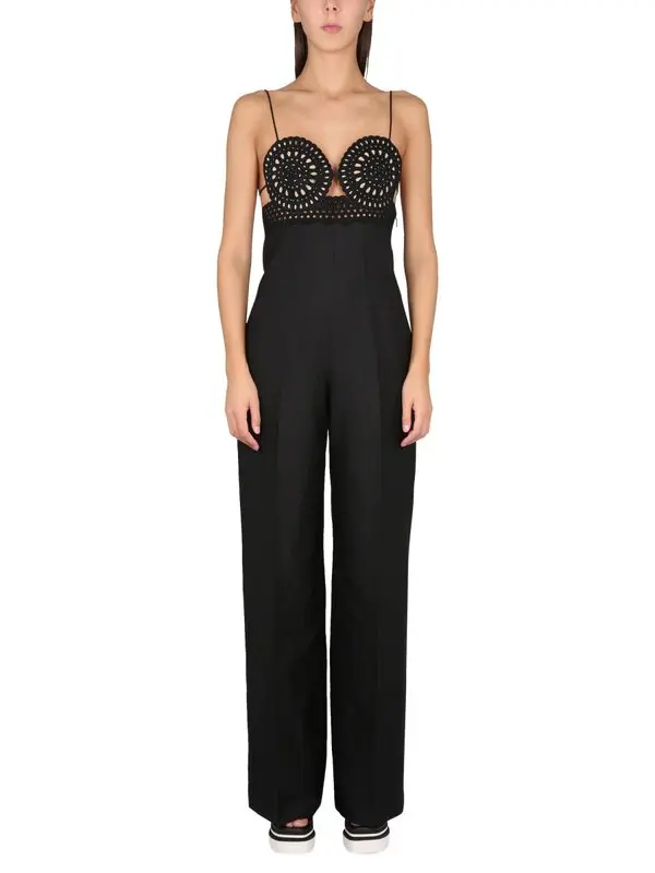 Stella McCartney Linen Blend Sangallo Bustier Jumpsuit