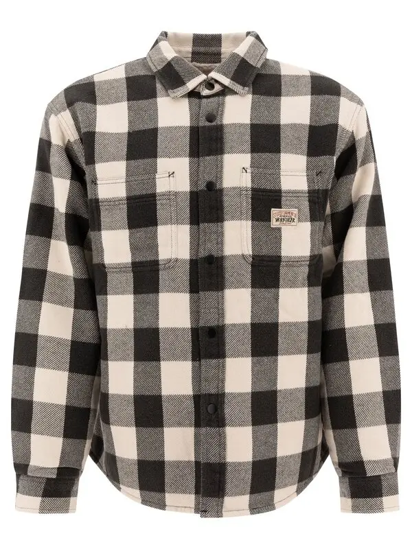 StÜssy Checked Shirt Jacket - Black