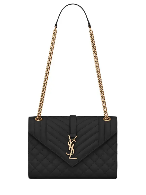 Saint Laurent Quilted Leather Chain Shoulder Bag - Nero