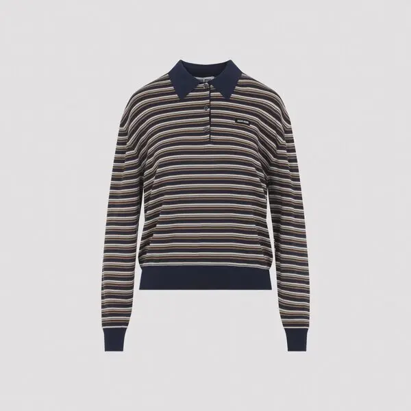 Miu Miu Virgin Wool Polo Sweater