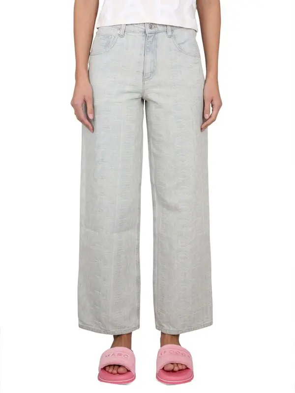 Marc Jacobs Monogram Denim Jeans - Azure