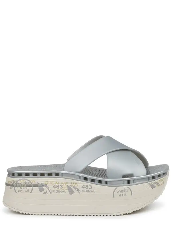 Premiata Platform Cross-strap Slide Sandals
