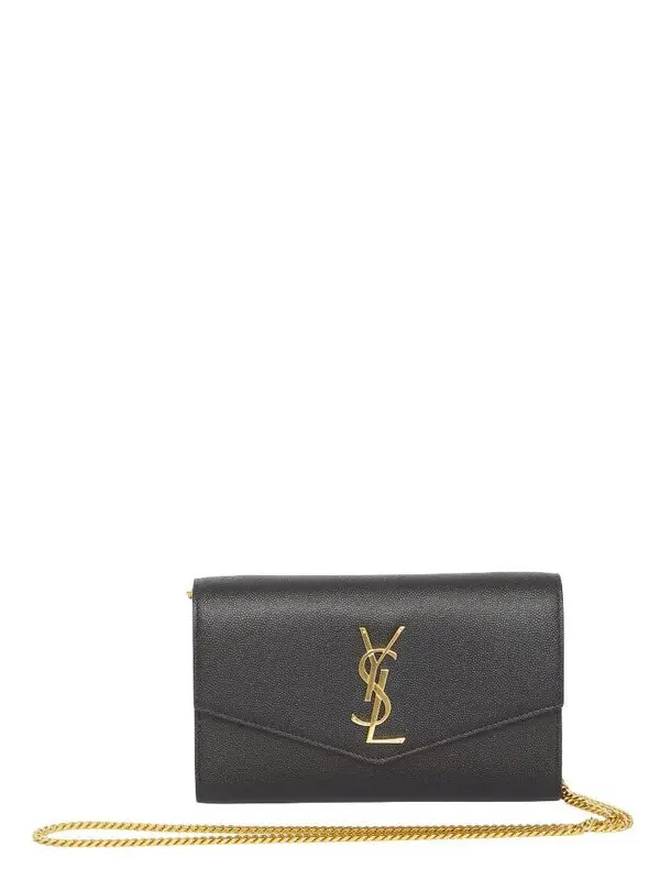 Saint Laurent Uptown Mini Chain Wallet - Nero