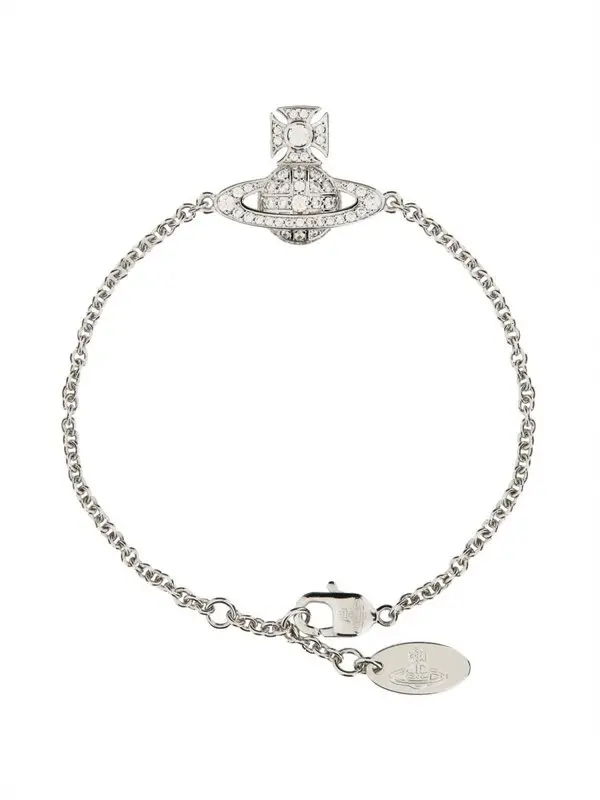 VIVIENNE WESTWOOD Carmela Mini Relief Bracelet - Silver