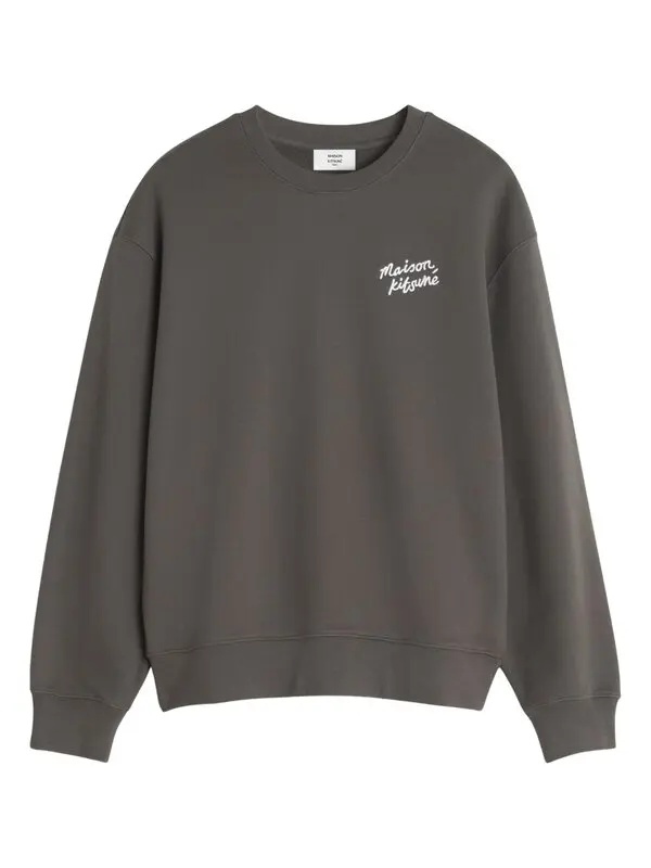 Maison Kitsuné Cotton Sweatshirt With Logo - Brown