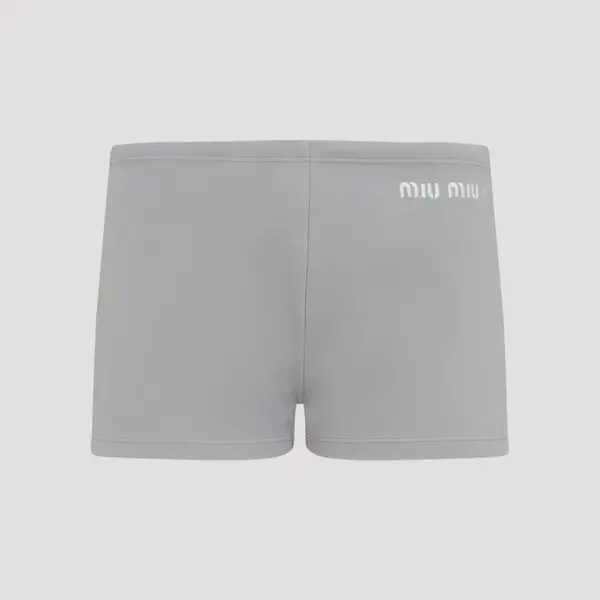 Miu Miu Technical Yarn Shorts - Grey