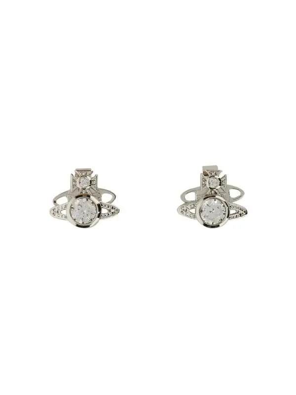 VIVIENNE WESTWOOD Mini Orb Earrings - Silver