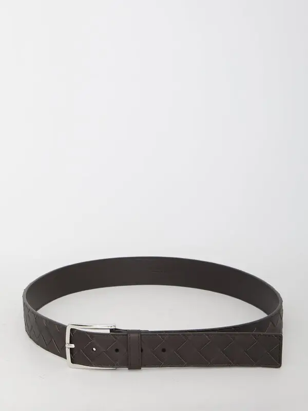 Bottega Veneta Woven Leather Belt - Brown