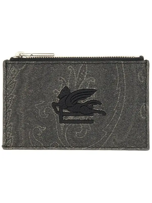 Etro Arnica Credit Card Holder - Black