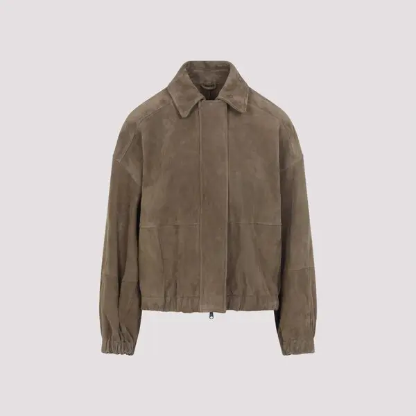 Brunello Cucinelli Suede Jacket - Brown