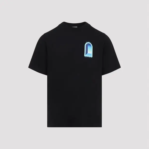 Casablanca Organic Cotton Short-sleeve Mini T-shirt For - Black