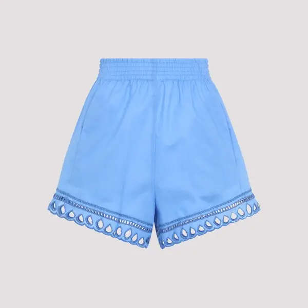 Ermanno Scervino Cotton Bermuda Mini Shorts For Summer 2026 - Blue